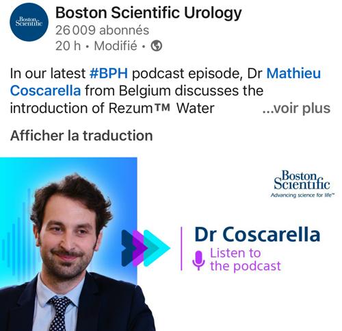 Dr Mathieu Coscarella (Urologue): Prenez rendez-vous en ligne