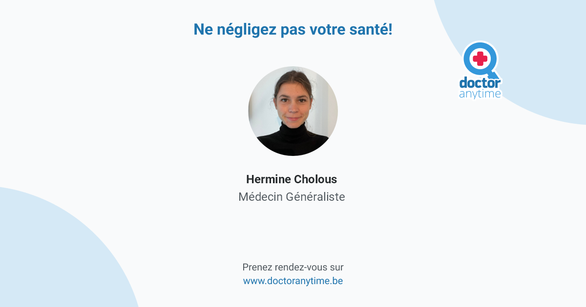 Dr Hermine Cholous (Médecin Généraliste): Prenez rendez-vous en ligne