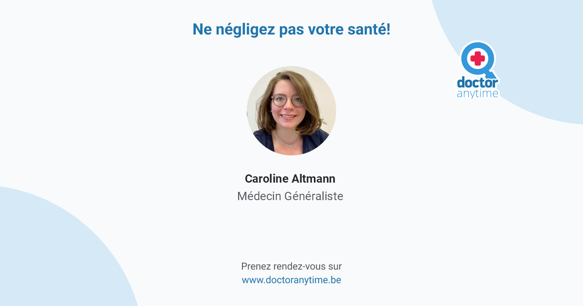Dr Caroline Altmann (Médecin Généraliste): Prenez rendez-vous en ligne