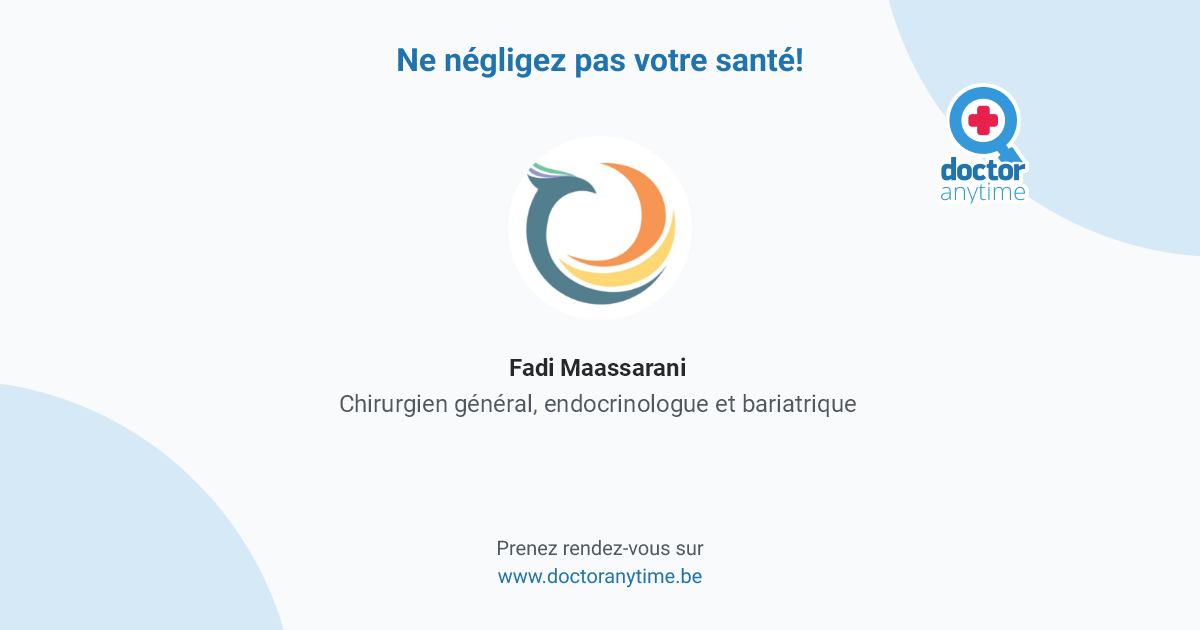 Dr Fadi Maassarani (Chirurgien général, endocrinologue et bariatrique ...